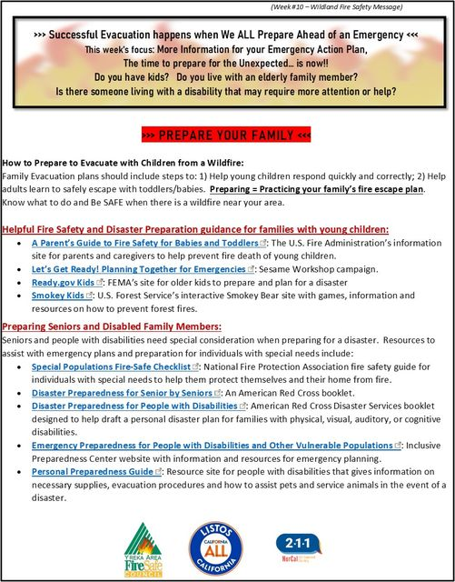 Fire evacuation preparation
